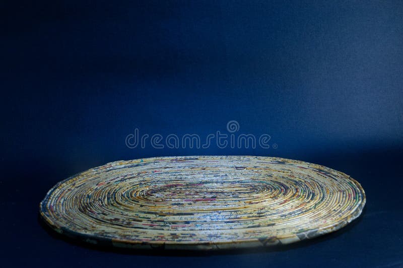 Coaster Made of Paper with a Black Background Stock Photo - Image of ...