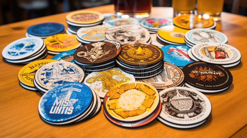 Coasters beer crest stock illustration. Illustration of breweries ...