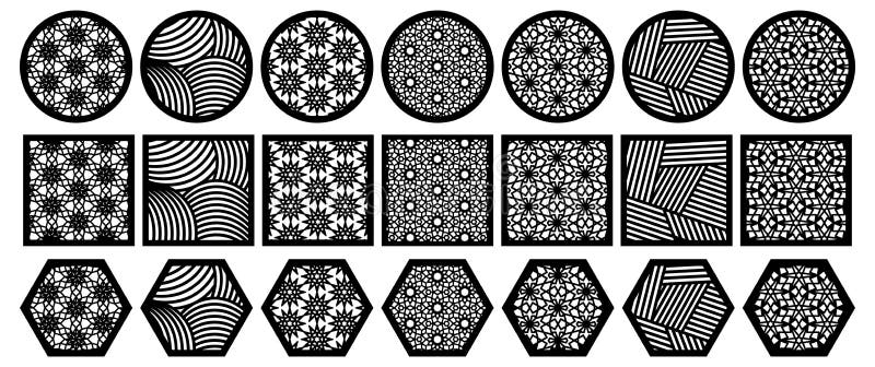 21 Coasters. Decorative Coasters Designs Stock Vector - Illustration of ...