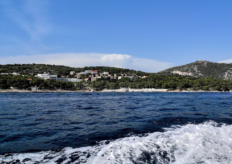 Coastline in the adriatic stock photo. Image of resort - 142728336