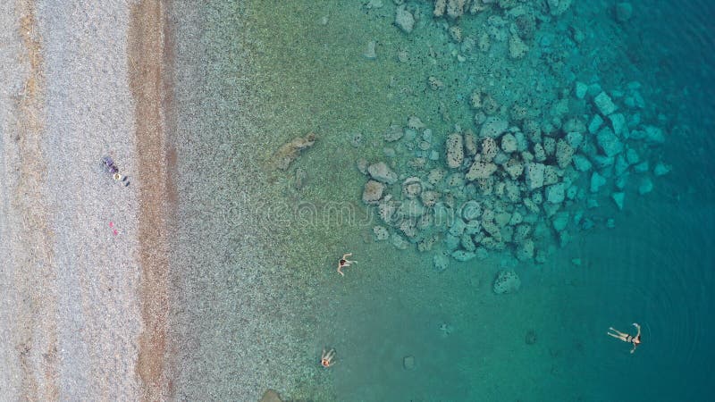 Coastline in Aigio Peloponnese Greece Stock Photo - Image of sparkling ...
