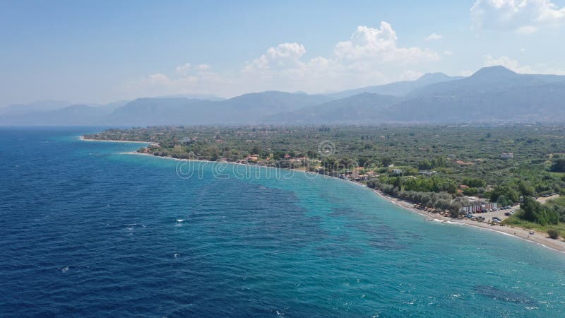 Coastline in Aigio Peloponnese Greece Stock Photo - Image of ...