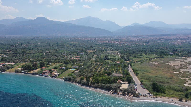 Coastline in Aigio Peloponnese Greece Stock Photo - Image of wine ...