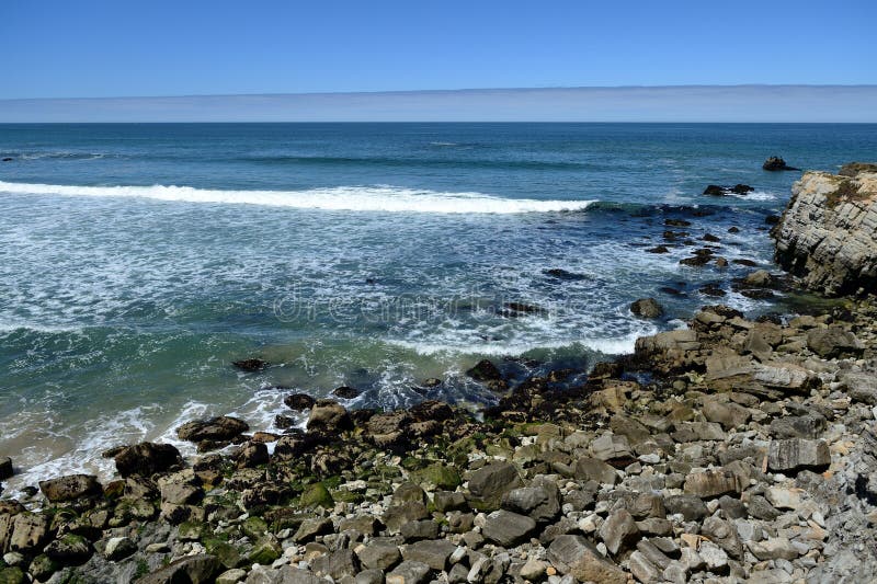 Coastline Along the Pacific Ocean. California Stock Image - Image of ...
