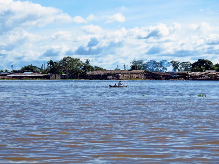 The Coastline of Amazon River in Peru, South America Stock Photo ...