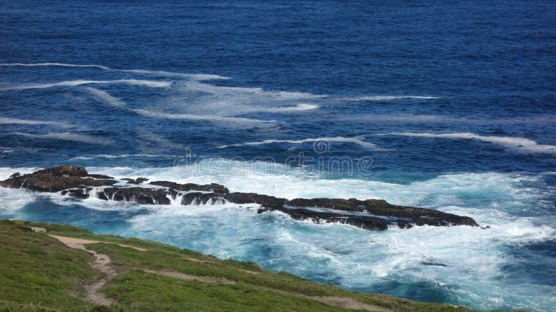 Coastline at the Atlantic Ocean Stock Image - Image of clear, europe ...