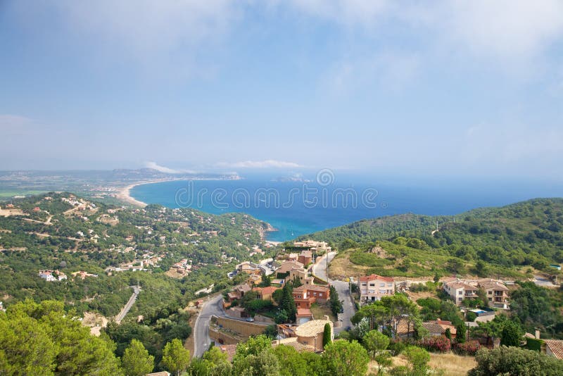 Coastline from Begur stock photo. Image of landscape - 18795998