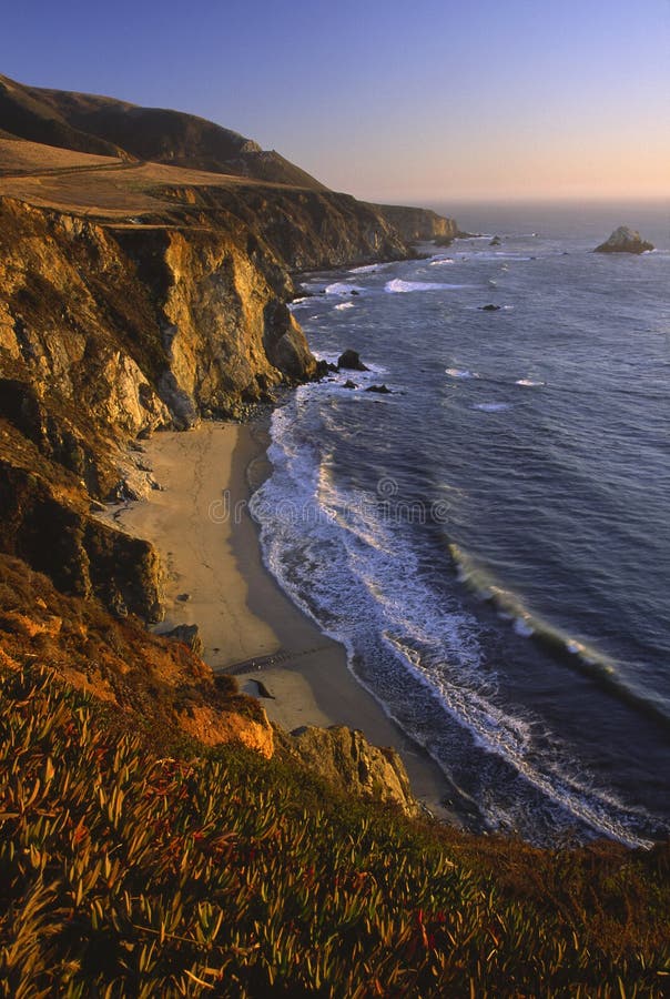 Coastline of California stock photo. Image of surf, destination - 5095492