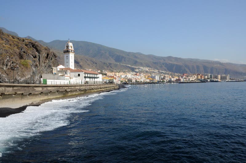 Town Candelaria, Tenerife Spain Stock Photo - Image of landmark ...