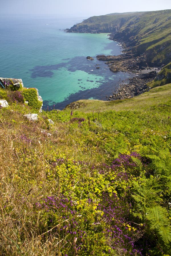 Coastline in Cornwall stock photo. Image of scenic, edge - 32438766