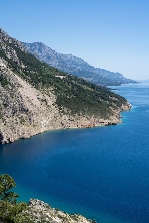 Coastline of Dalmatia in Croatia with Blue Water Stock Photo - Image of ...