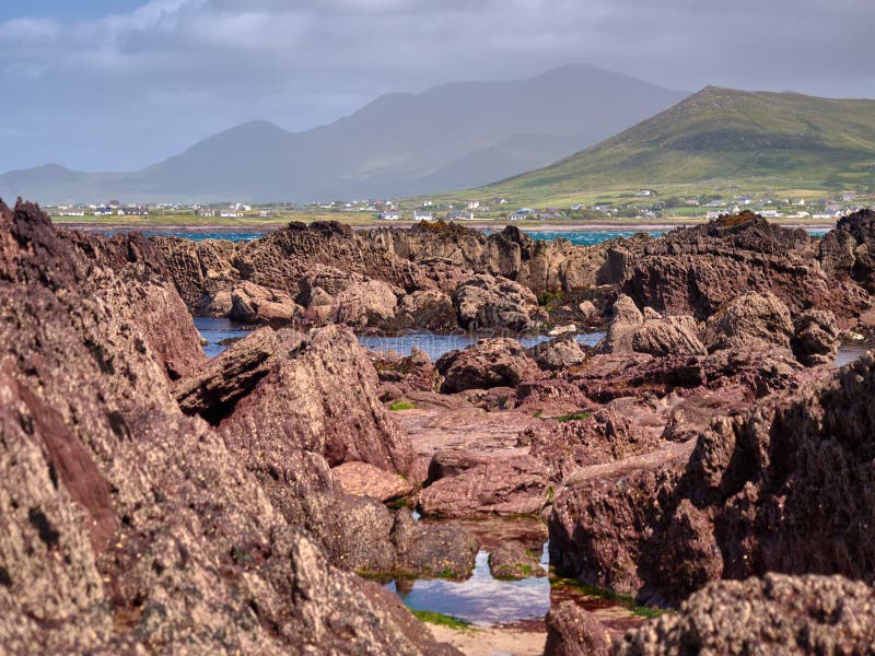Coastline in Dingle, Ireland Stock Image - Image of rocks, dramatic ...