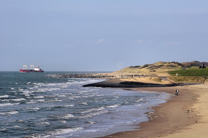 Coastline of Flushing, Sealand, Netherlands. Stock Photo - Image of ...