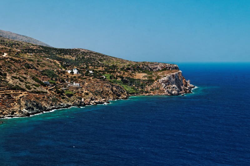 Coastline of Greek island stock photo. Image of ocean - 22603028
