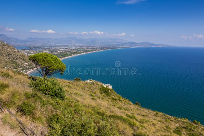 Coastline in Lazio, Italy stock image. Image of travel - 49147529