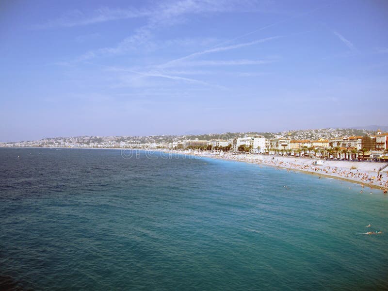 Coastline in Nice, France stock photo. Image of city - 10489996