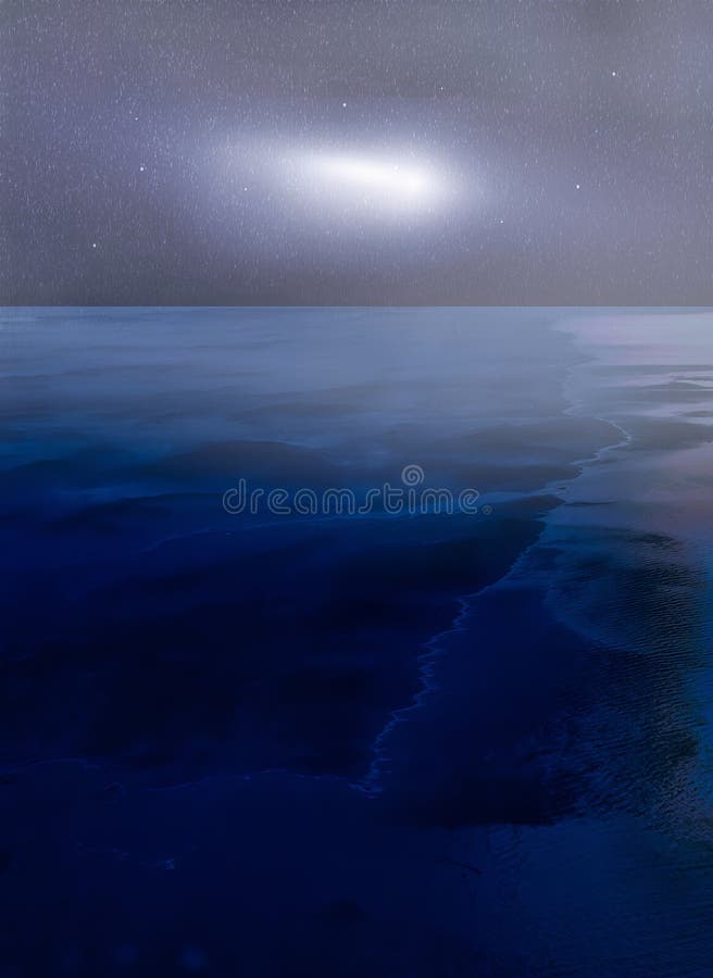 Cat with Falling Stars and Moon at Night Stock Photo - Image of ...