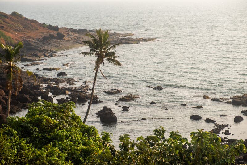 Coastline of the Northern Goa Stock Image - Image of coastline, scenery ...