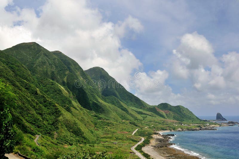 Coastline of Orchid Island stock image. Image of batan - 15279221