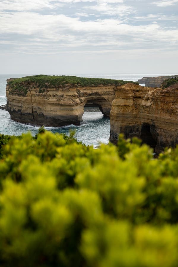 Coastline of the Pacific Ocean on the Great Ocean Road Stock Image ...