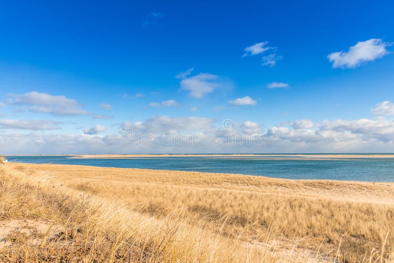 Coastline with Sandy Beach at Cape Cod in Winter Stock Photo - Image of ...
