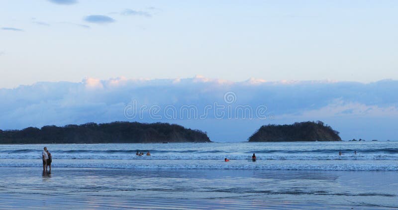 Coastline Scene in Costa Rica Stock Photo - Image of tree, water: 113825538
