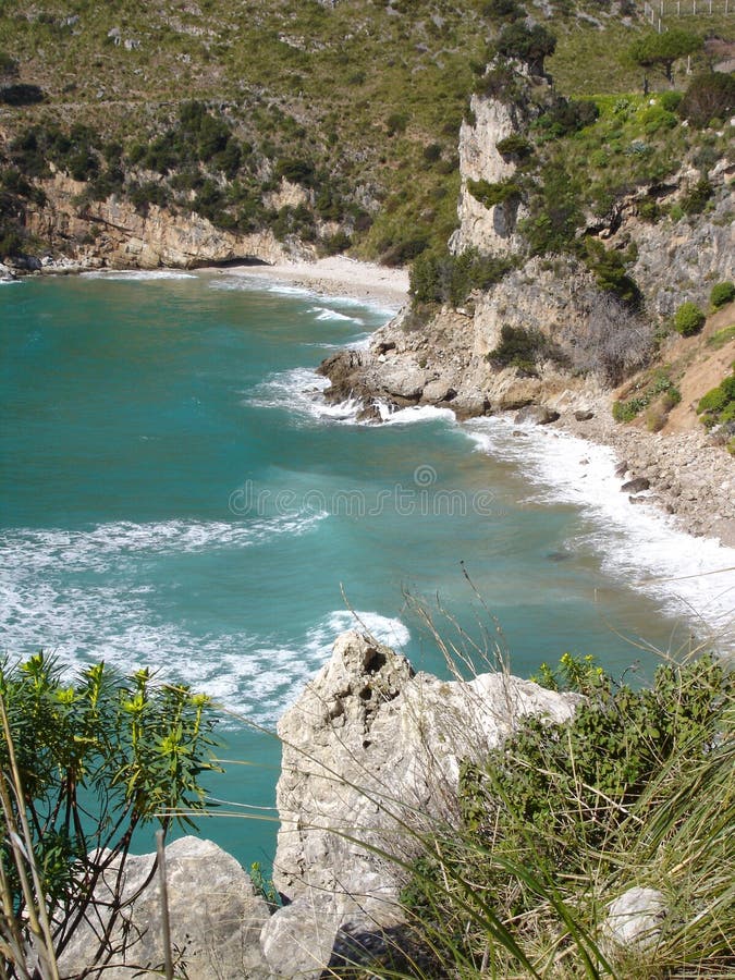 Evening View of the Italian City of Sperlonga Stock Image - Image of ...