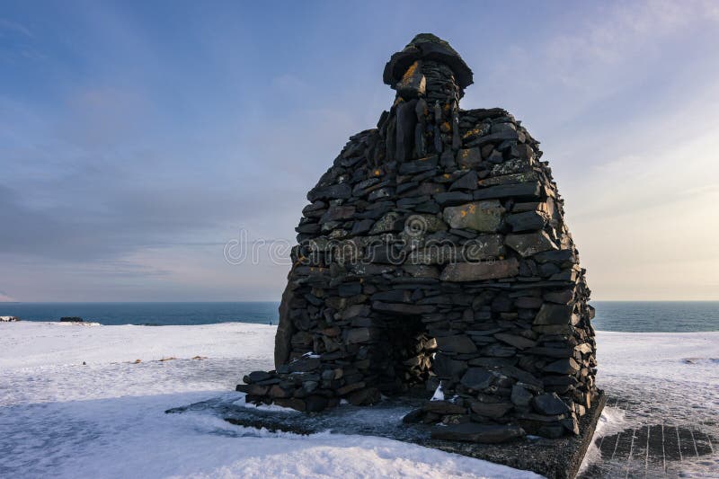 Coastline View in Arnarstapi in Snaefellsnes Peninsula (Iceland) Stock ...