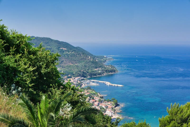 Coastline View from Castellabate Stock Photo - Image of mediterranean ...