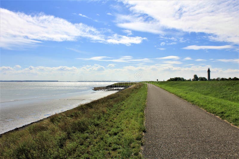 A Coastline in Zeeland, in the Netherlands Stock Photo - Image of ...