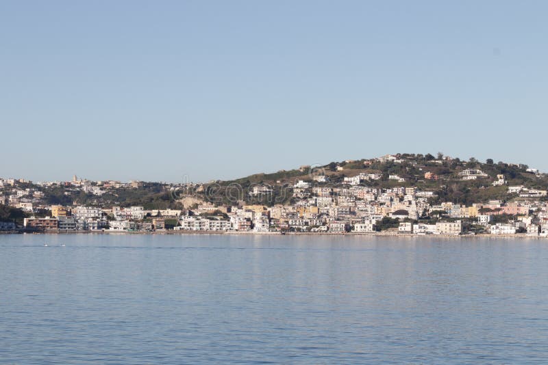 Coasts of Bacoli from the Sea Napoli Stock Image - Image of beauty ...