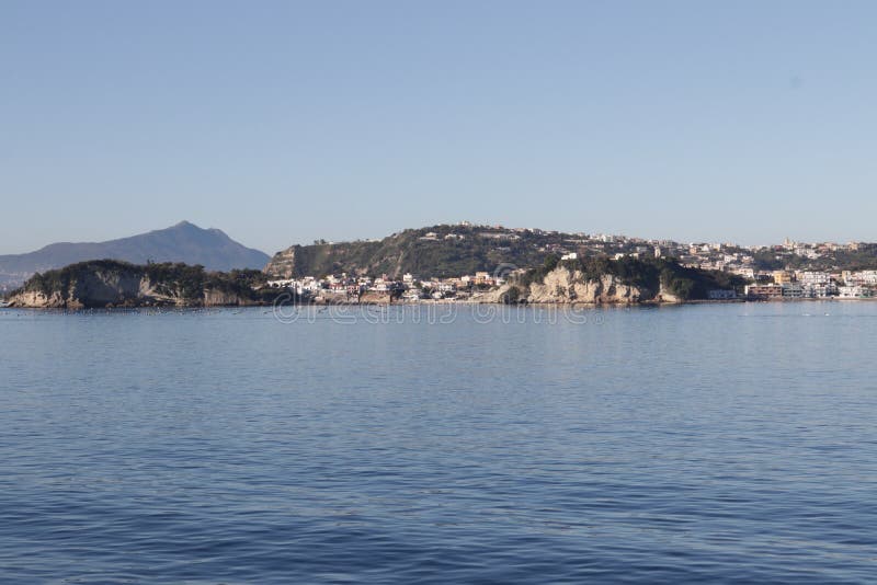 Coasts of Bacoli from the Sea Napoli Stock Photo - Image of city, beach ...