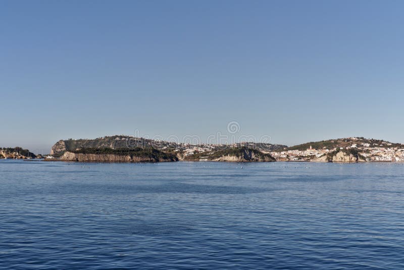 Coasts of Bacoli from the Sea Napoli Stock Image - Image of coastline ...