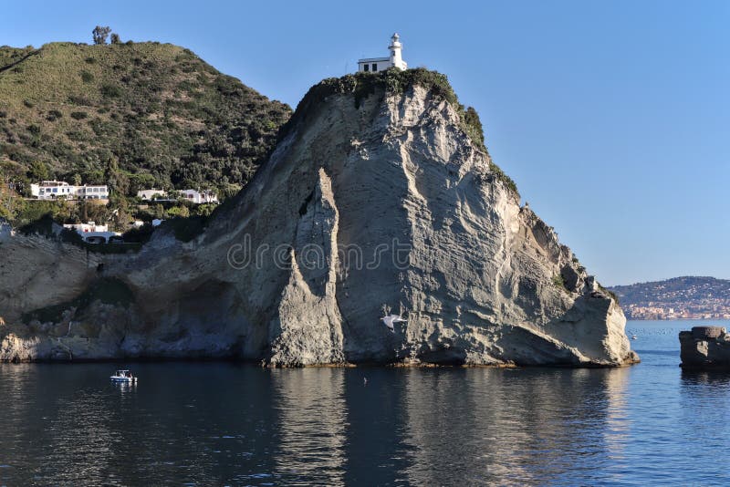 Coasts of Bacoli from the Sea Napoli Stock Image - Image of coast ...