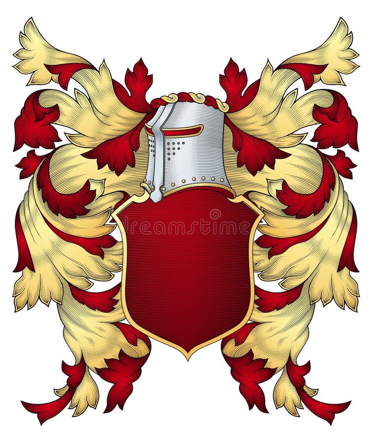 Knight With Coat Of Arms Stock Vector Illustration Of Royal 21217530
