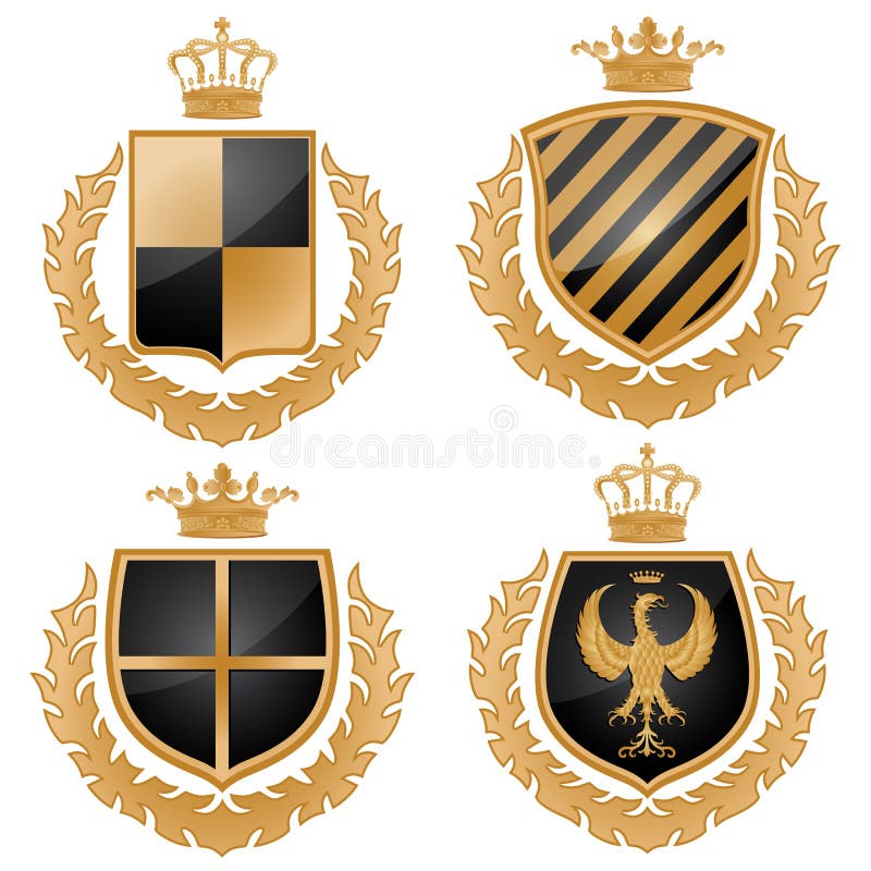 Coat of arms stock vector. Illustration of imperial, vintage - 12579132