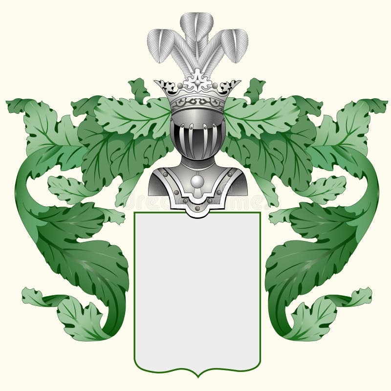 Coat of arms stock vector. Illustration of chain, arms - 20913607