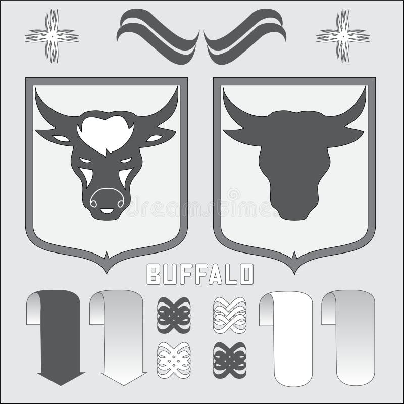 Coat of Arms. Bear Shape. Illustration Stock Vector - Illustration of ...