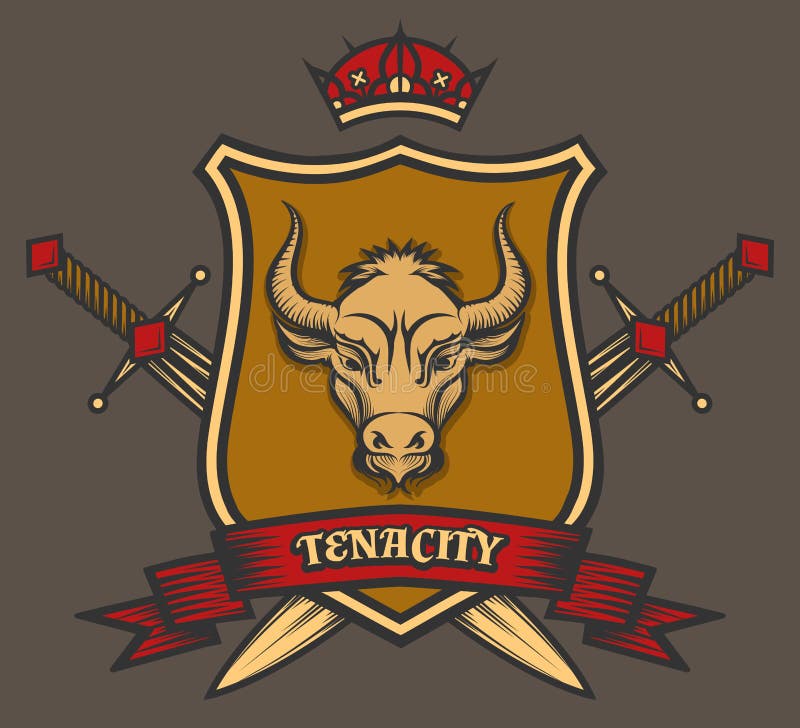 Bull Heraldic Stock Illustrations – 355 Bull Heraldic Stock ...