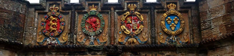 Coat Of Arms At The Castle, Linlithgow, Scotland Editorial Image ...