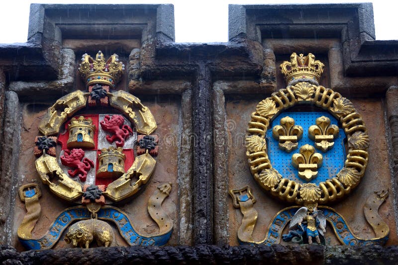 Coat of Arms at the Castle, Linlithgow, Scotland Editorial Stock Image ...
