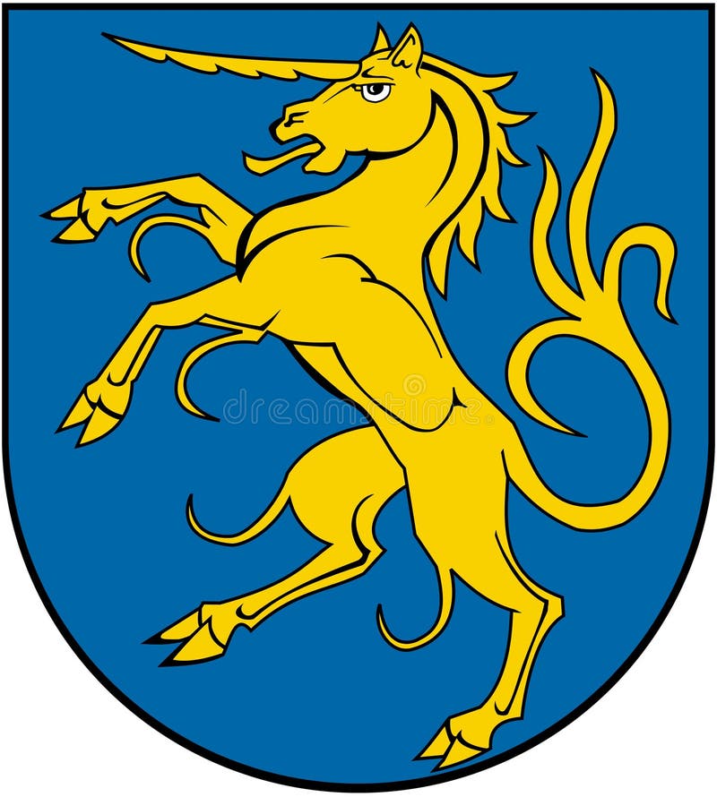 Coat of Arms of the City of Gingen an Der Brenz. Germany Stock ...