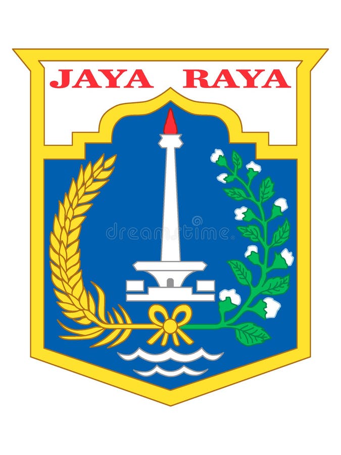 City of Jakarta Label Badge Sticker Logo Template Stock Vector ...