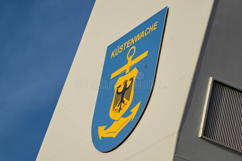 Coat of Arms of the German Coast Guard Editorial Stock Photo - Image of ...