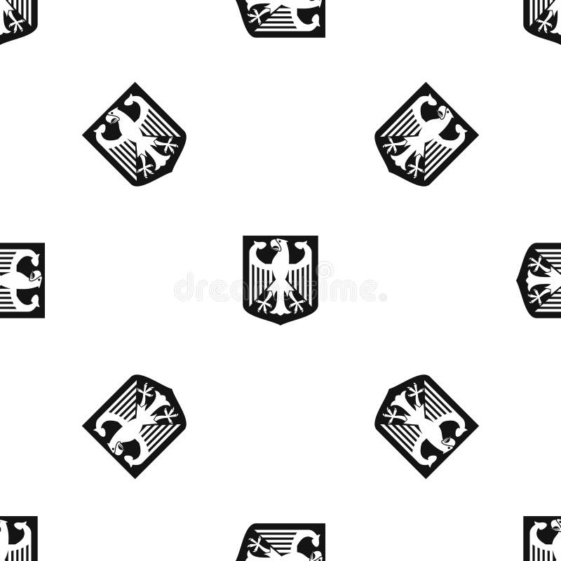 Coat of Arms of Germany Pattern Seamless Black Stock Vector ...