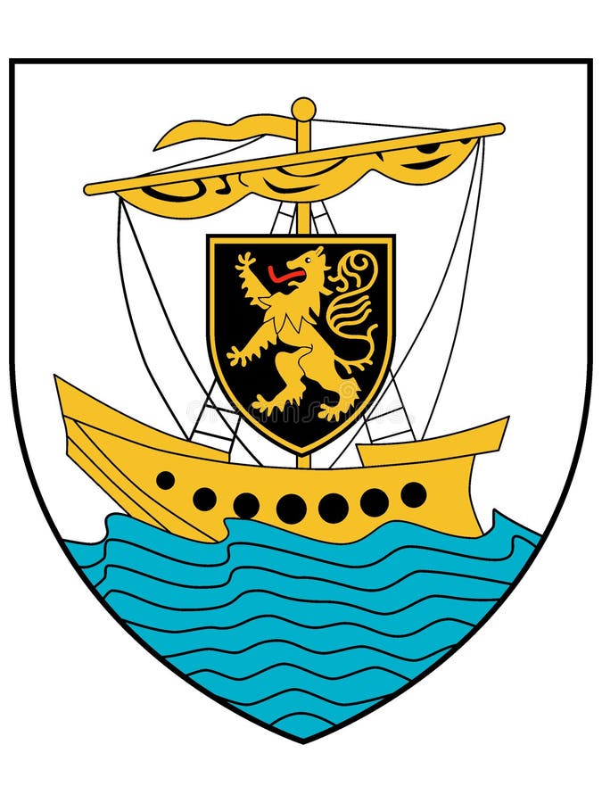 Coat of Arms of the Irish City of Galway Stock Vector - Illustration of ...