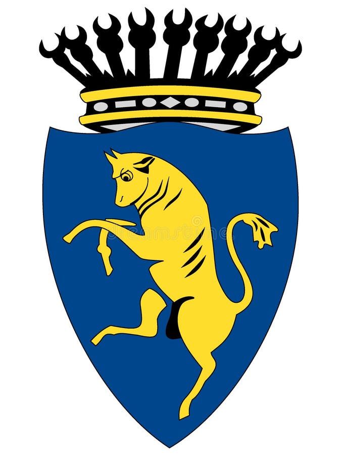 Coat of Arms of the Italian City of Turin Stock Vector - Illustration ...
