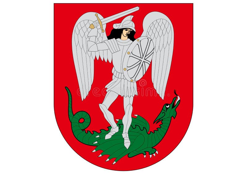 Coat of Arms Joniskis stock illustration. Illustration of county ...