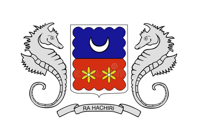 Coat of arms of Mayotte stock illustration. Illustration of arms ...