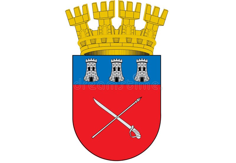 Coat of Arms of Pinto Chile Stock Illustration - Illustration of yellow ...